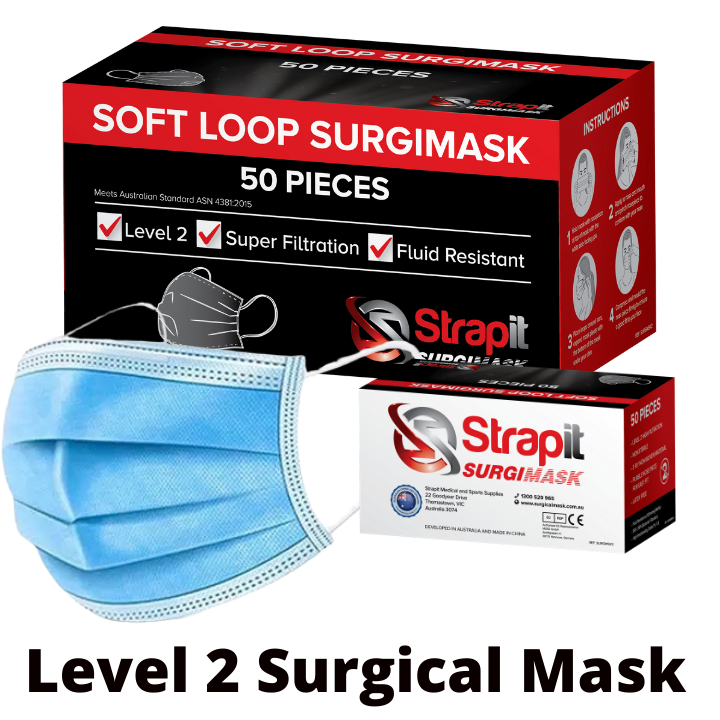 LEVEL 2 STRAPIT SURGICAL MASKS